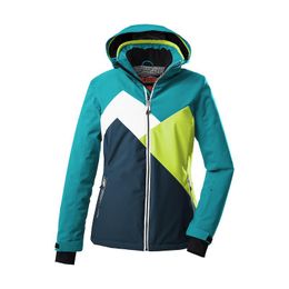 Killtec Skijacke »KSW 83 WMN SKI JCKT« Wind- und wasserdichte Damenjacke mit Colourblock, abnehmbarer Kapuze türkis 42 42 Skijacke mit abzippbarer...