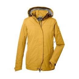 Killtec Outdoorjacke »KOS 11 WMN JCKT« Wasserdichte, atmungsaktive Damenjacke mit verstellbarer Kapuze dunkelgelb 42 42 Funktionsjacke mit...