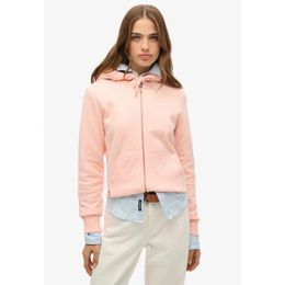 Superdry Kapuzensweatjacke »ESSENTIAL LOGO ZIPHOOD HB« Pale Rose Pink XXL XXL Hoddie mit Zipper von Superdry