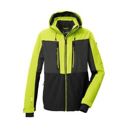 Killtec Skijacke »KSW 48 MN SKI JCKT« Wasserdichte, atmungsaktive Skijacke mit vielen Taschen und Schneefang hellgrün M M Skijacke mit abzippbarer...
