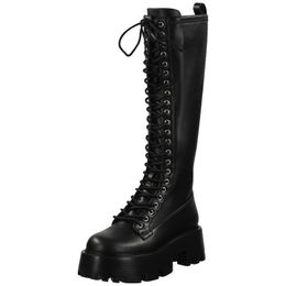 Steve Madden Schnürstiefel »Stiefel Lederimitat« Schwarz 40 40 Verschluss: Schnürung