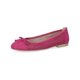 Caprice Ballerina »Ballerinas Veloursleder« Fuchsia 42 42 Verschluss: Schlupfschuh