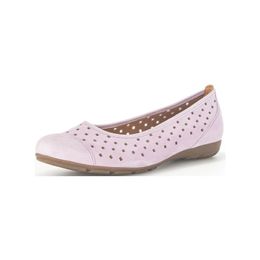 Gabor Ballerina »Ballerinas Veloursleder« Rosa 37,5 37,5 Verschluss: Schlupfschuh