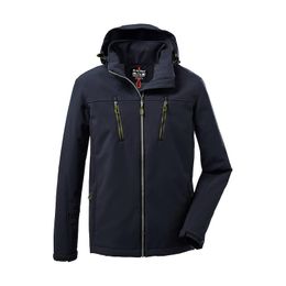 Killtec Softshelljacke »KOW 163 MN SFTSHLL JCKT« Wasserdichte Softshelljacke, abnehmbare Kapuze, Fleece-Futter black M M Herren Softshelljacke mit...