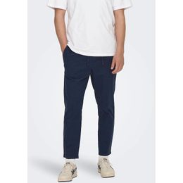 Only & Sons ONLY & SONS Stoffhose &raquo;ONSLINUS CROP 0007 COT LIN PNT NOOS&laquo; mit Leinen Dark Navy XXL - N-Gr N-Gr XXL Hose von Only & Sons
