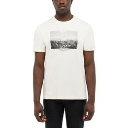 Mustang Kurzarmshirt »Herren Style Austin« offwhite S S Lässiger Schnitt