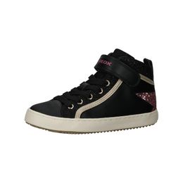 Geox Sneaker &raquo;Sneaker Lederimitat/Textil&laquo; Schwarz/Pink 25 25 Verschluss: Klettverschluss