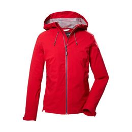 Killtec Outdoorjacke »KOS 23 WMN JCKT« Wasserdichte, atmungsaktive Damenjacke mit verstellbarer Kapuze rot 44 44 Damen Funktionsjacke mit Kapuze