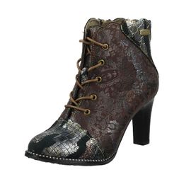 Laura Vita Schn&uuml;rstiefelette &raquo;Stiefelette Leder/Textil&laquo; Bronze 42 42 Verschluss: Schn&uuml;rung