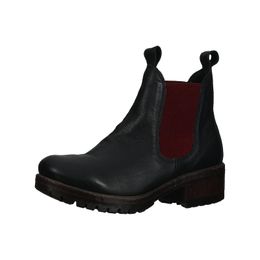 Lazamani Stiefelette »Stiefelette Leder/Textil« Schwarz/Rot 39 39 Verschluss: Schlupfschuh