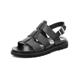 Kickers Riemchensandale »Sandalen Leder« Schwarz 41 41 Verschluss: Schließe