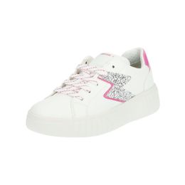 Geox Sneaker »Sneaker Lederimitat/Mesh« Weiß/Pink 30 30 Verschluss: Schnürung
