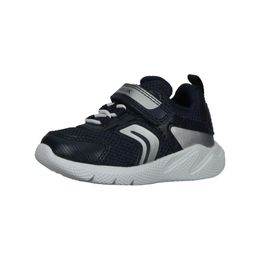 Geox Sneaker »Sneaker Lederimitat/Mesh« Blau/Silber 27 27 Verschluss: Klettverschluss