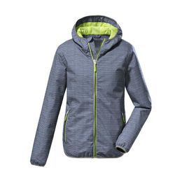 Killtec Outdoorjacke »KOS 3 WMN JCKT« Leichte, wasserdichte Damenjacke mit All Over-Print, packbar. dunkelblau 42 42 superleichte Funktionsjacke...