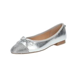 Steve Madden Ballerina »Ballerinas Leder/Textil« Silber 40 40 Verschluss: Schlupfschuh