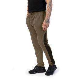 HERO by John Medoox Sporthose »M.Sport Pants James« Sporthose Tapered Fit Sport Funktionsqualität für Herren olive col block XL XL Elastischer Bund
