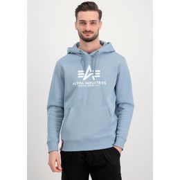 Alpha Industries Kapuzensweatshirt »Basic Hoody« greyblue XL XL Hoodie mit RBF Tape am Bündchen