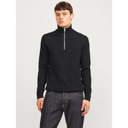 Jack & Jones JACK & JONES Troyer »JJEPERFECT KNIT HALF ZIP SN« Black XXL XXL Pullover von Jack & Jones