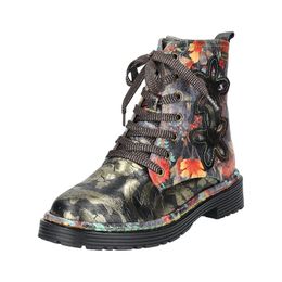 Laura Vita Schn&uuml;rstiefelette &raquo;Stiefelette Leder/Textil&laquo; Schwarz 36 36 Verschluss: Schn&uuml;rung