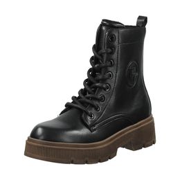 Tom Tailor Schnürstiefelette »Stiefelette Lederimitat« Schwarz/Braun 38 38 Verschluss: Schnürung