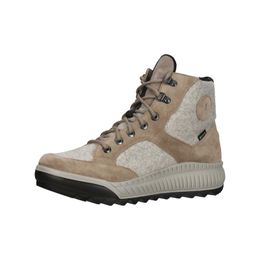 Legero Schnürstiefelette »Stiefelette Veloursleder/Textil« Beige 39 39 Verschluss: Schnürung