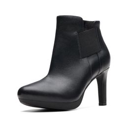 Clarks Stiefelette »Stiefelette Leder/Textil« Black 41 41 Verschluss: Reißverschluss