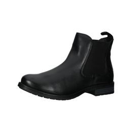 Bagatt Stiefelette &raquo;Stiefelette Leder/Textil&laquo; Schwarz 41 41 Verschluss: Schlupfschuh