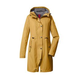 G.I.G.A. by Killtec G.I.G.A. DX BY KILLTEC Regenmantel »GS 101 WMN PRK« Wasser- und winddichter Damen Regenparka mit verstellbarer Taille gelb 46 46 wetterfester...