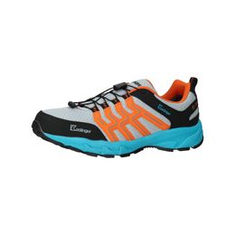Kastinger Trekkingschuh »Wanderschuhe Lederimitat/Textil« Grau/Orange 44 44 Verschluss: Schnürung