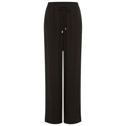 BOSS Orange Stoffhose &raquo;Tane Premium Damenmode&laquo; mit Logo-Jacquard Black 001 40 - N-Gr N-Gr 40 Weite Hose von BOSS Orange Womenswear
