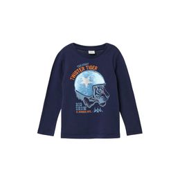 s.Oliver JUNIOR Langarmshirt mit Print und Wendepailletten, f&uuml;r Kids NAVY 128/134 128/134 Verspieltes Longsleeve f&uuml;r kleine Abenteurer von s.Oliver...