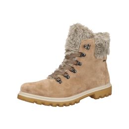 Legero Schn&uuml;rstiefelette &raquo;Stiefelette Veloursleder&laquo; Beige 37 37 Verschluss: Schn&uuml;rung
