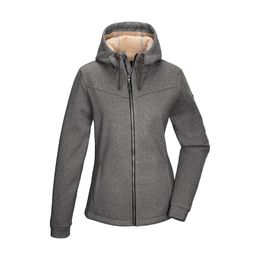 G.I.G.A. by Killtec G.I.G.A. DX BY KILLTEC Fleecejacke &raquo;GW 38 WMN KNTFLC JCKT&laquo; Strickfleecejacke mit Teddyfutter, verstellbarer Kapuze, Kinnschutz anthrazit 40 40...