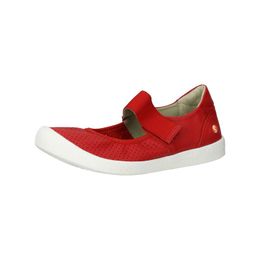 Softinos Riemchenballerina »Ballerinas Leder« Rot 39 39 Verschluss: Klettverschluss