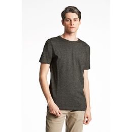 LINDBERGH T-Shirt mit Rundhalsausschnitt deep black mix L L Basic-T-Shirt von LINDBERGH