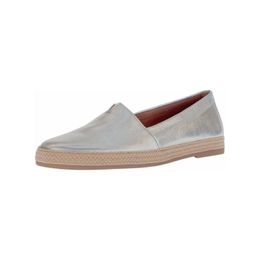 Gabor Espadrille »Halbschuhe Leder« Silber 37,5 37,5 Verschluss: Schlupfschuh