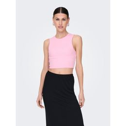Only Tanktop »ONLVILMA S/L CROPPED TANK TOP JRS NOOS« Pink Lady L L Modisches Crop-Top von Only