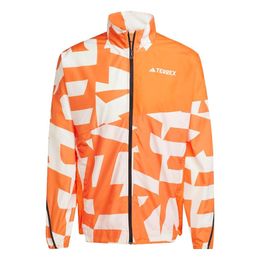 adidas terrex Sportjacke 'Multi' Herren Größe XL orange / weiß