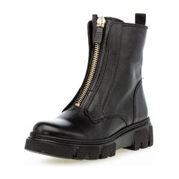 Gabor Stiefelette »Stiefelette Leder« Schwarz/Gold 44 44 Verschluss: Reißverschluss