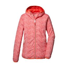Killtec Outdoorjacke »KOS 69 WMN JCKT« Leichte, wasserdichte Damenjacke mit All Over-Print und Stretch. koralle 36 36 Packbare Damen Funktionsjacke
