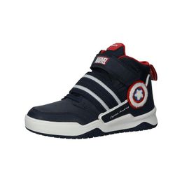 Geox Sneaker »Sneaker Lederimitat/Textil« Navy/Rot 35 35 Verschluss: Schnürung