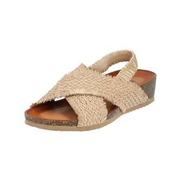 IGI&CO IGI & CO Riemchensandale »Sandalen Leder/Textil« Natural 37 37 Verschluss: Schlupfschuh