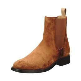 Gant Ankleboots »Stiefelette Leder/Textil« Cognac 42 42 Verschluss: Schlupfschuh