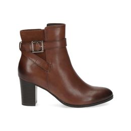 Caprice Stiefelette »Stiefelette Leder« Cognac 38,5 38,5 Verschluss: Reißverschluss