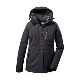 Killtec Outdoorjacke »KOW 170 KG WMN JCKT« Damen Funktionsjacke: wasserdicht, atmungsaktiv, abnehmbare Kapuze schwarz 21 21 Damen Funktionsjacke in...