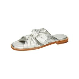Melvin & Hamilton MELVIN & HAMILTON Pantolette »Pantoletten Nappaleder« Silber 41 41 Verschluss: Schlupfschuh