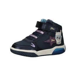 Geox Sneaker &raquo;Sneaker Lederimitat/Textil&laquo; Navy/Violett 26 26 Verschluss: Klettverschluss