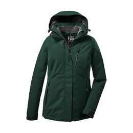 Killtec Outdoorjacke »KOW 140 WMN JCKT« Wasserdichte Damenjacke, atmungsaktiv, abnehmbare Kapuze dunkelgrün 46 46 Damen Funktionsjacke mit...