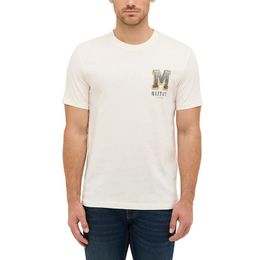 Mustang Kurzarmshirt »Herren Style Austin« offwhite L L Lockerer Schnitt