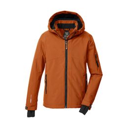 Killtec Skijacke »KSW 202 BYS SKI JCKT« Wasserdichte Kinder-Skijacke mit verstellbarer Kapuze und Schneefang rostbraun 152 152 Skijacke für Kids...
